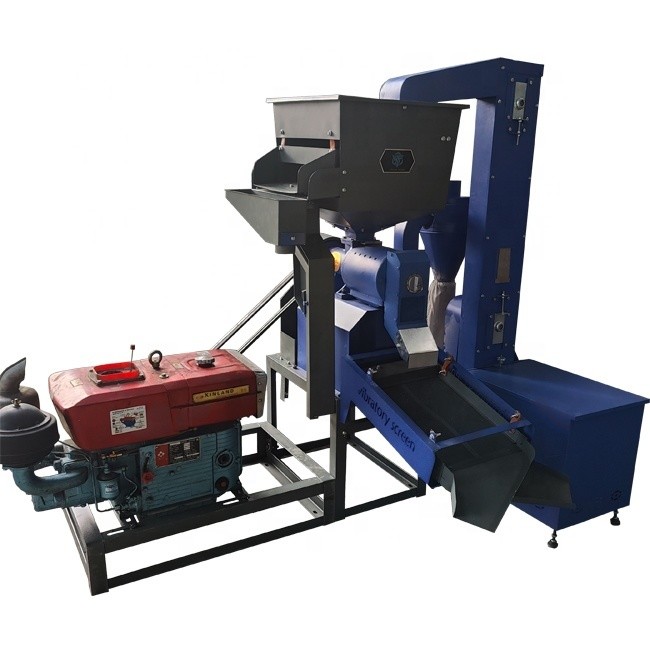 yifeng AGRO 22HP diesel Engine Rice Mill Machine with Auto Loading Lifter